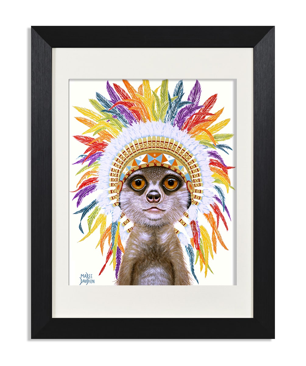 Little Chief the Meerkat - Print