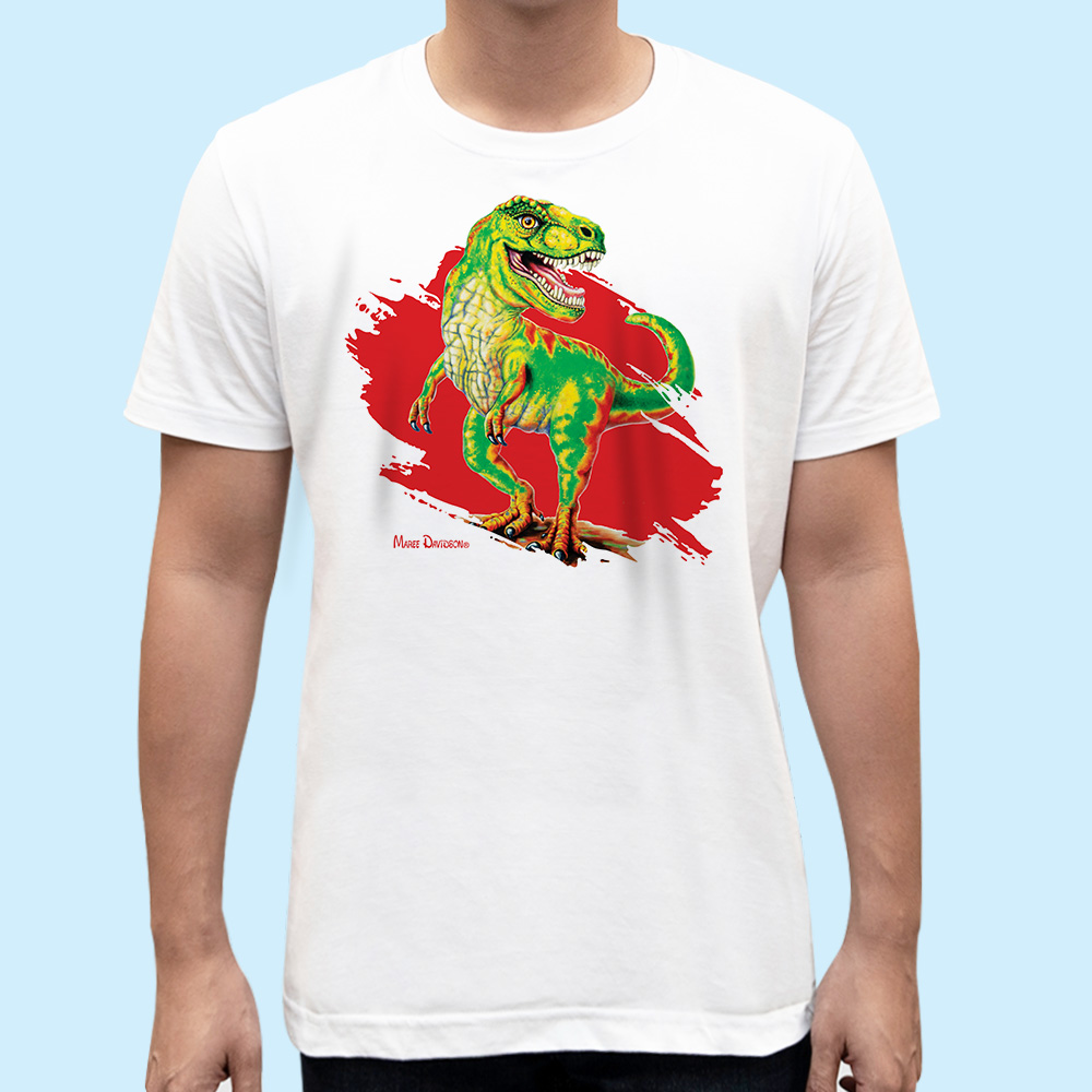 T-Rex the Tyrannosaurus - Unisex T-Shirts by Maree Davidson