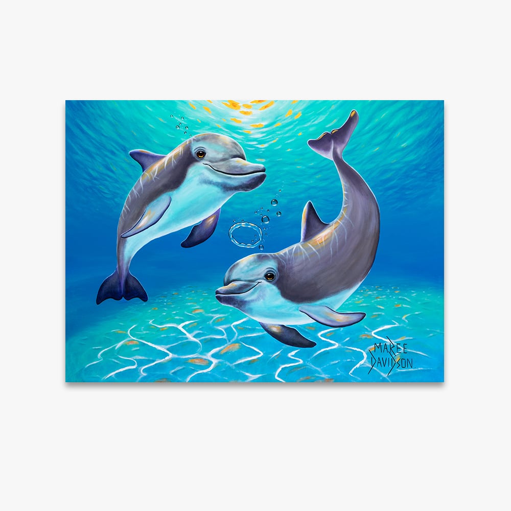 Two Dolphins - Original Prints